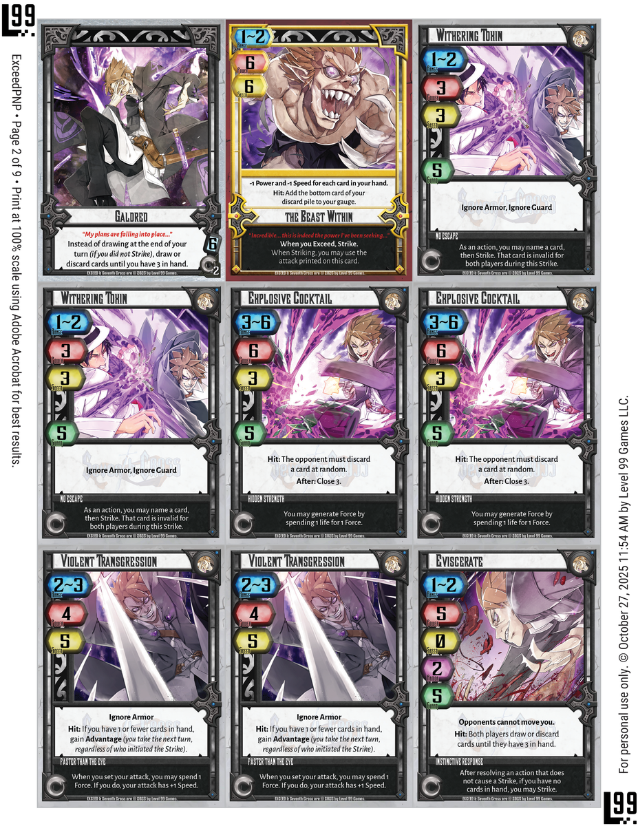 Exceed: Seventh Cross - PNP Demo Download – Level 99 Store